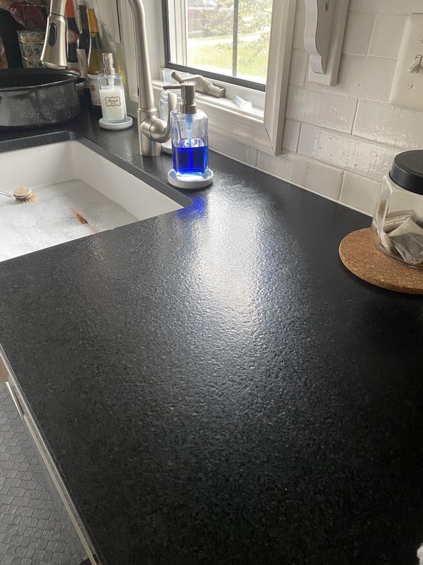 SenSa 4 In. x 4 In. Orinoco Granite Black Kitchen Countertop SAMPLE (4 ...