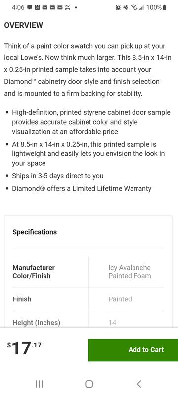 Diamond Jamestown 8.5-in W x 14-in H Marcona Painted Kitchen Cabinet ...