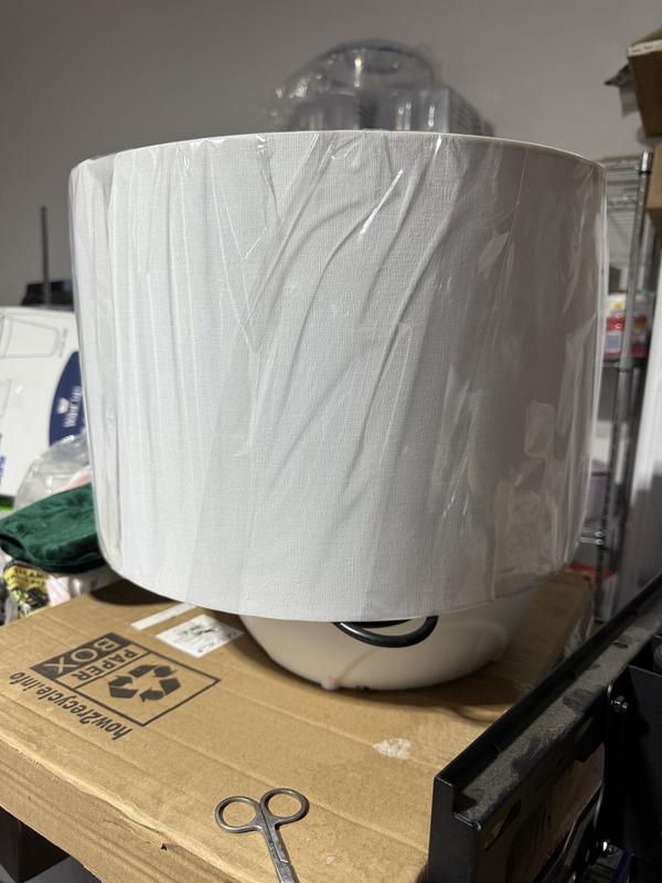 Safavieh Table Lamps 28.25-in Cream LED Rotary socket Table Lamp with ...