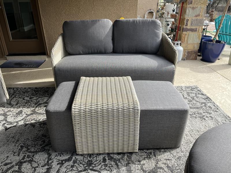Shop Origin 21 Venza Charcoal Gray 5-Piece Patio Conversation Set with ...