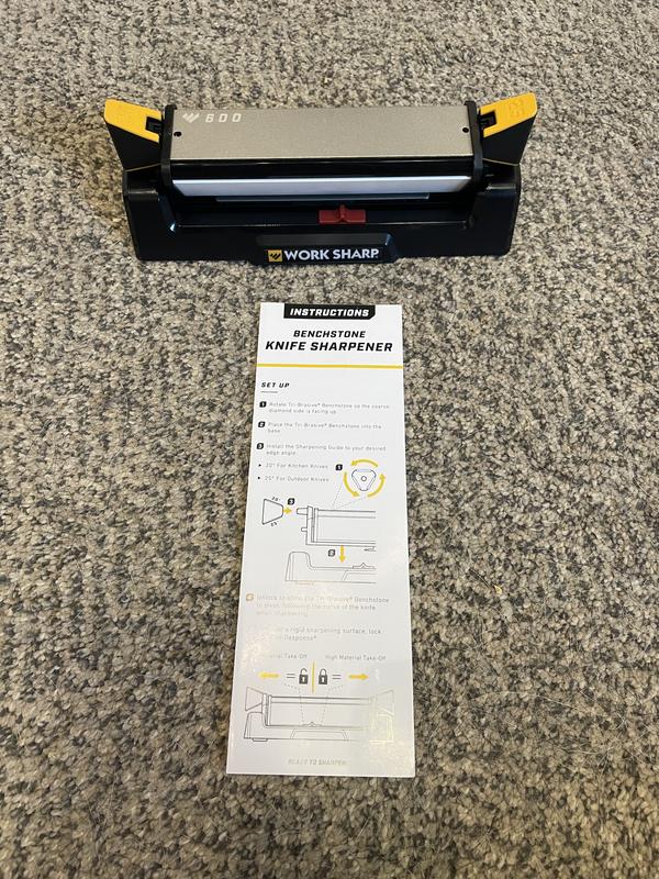 Work Sharp Benchtop Knife Sharpener - Tri-Brasive Stone - Diamond ...