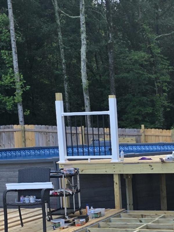 RDI Camden 6-ft x 36-in White Composite Deck Rail Kit in the Deck ...