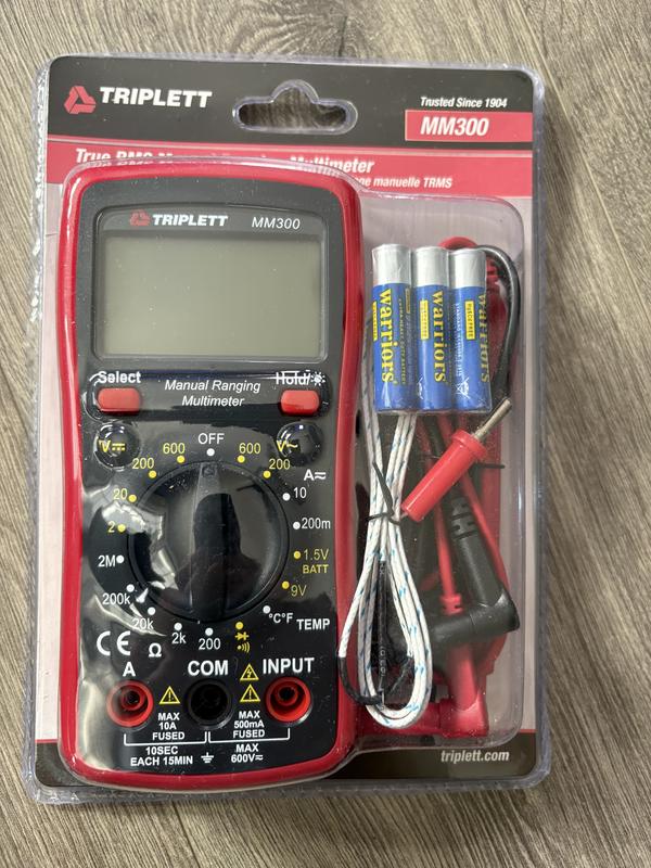 TRIPLETT Lcd Display Multimeter 600V MM300 at Lowes.com