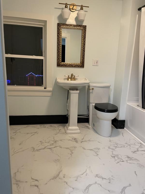 Lucida USA Gauged Slate 22-mil x 12-in W Waterproof Stone look Luxury ...