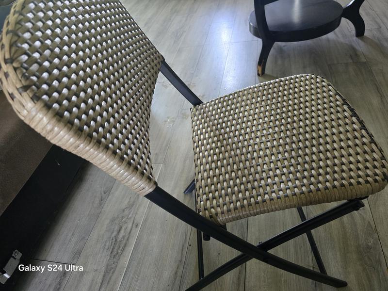 Style Selections Mix and Match Wicker Black Steel Frame Stationary ...