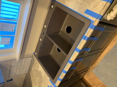 BLANCO Diamond Silgranit Drop-in or undermount 33-in x 22-in Granite ...