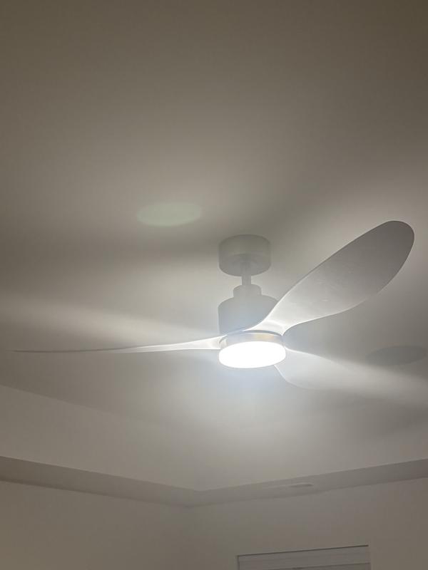 Breezary 72-in Matte Black with Black and Dark Walnut Blades LED ...