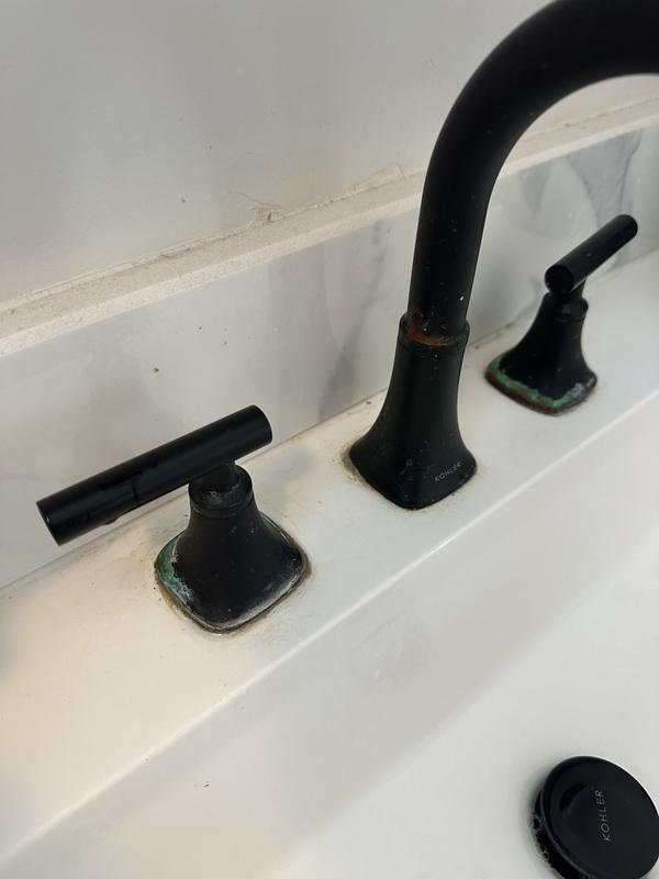 KOHLER Rill Matte Black Single Hole 1-Handle WaterSense Bathroom Sink ...