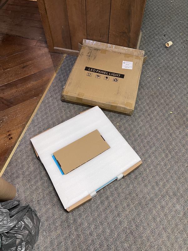 WYZM 10-Pack 2-ft x 2-ft Adjustable Daylight LED Panel Light 2X2-10P-B ...