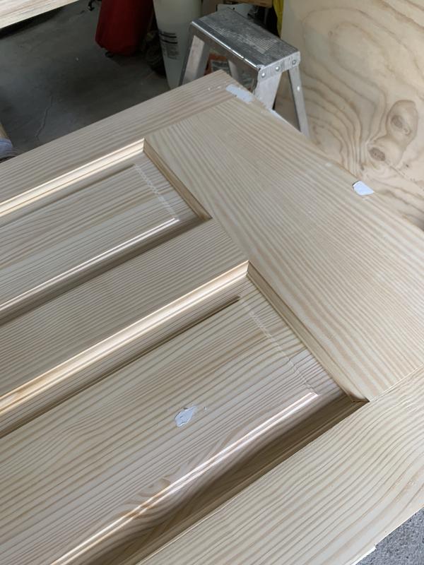RELIABILT 24-in x 80-in Unfinished Solid Core 6-panel Right Hand Pine ...