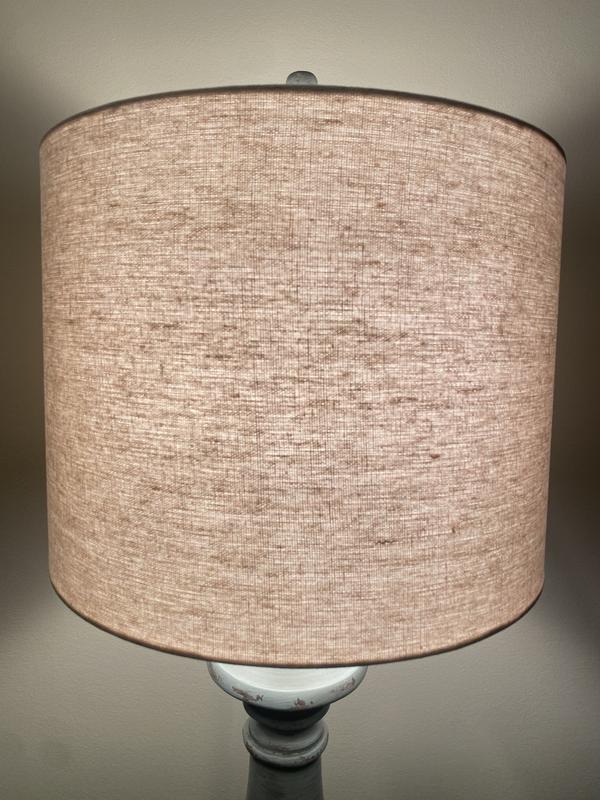 allen + roth 10-in x 13-in Tan Fabric Drum Lamp Shade A003-1886 at ...