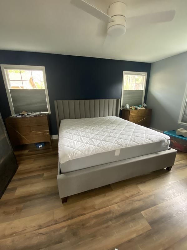 Brookside Adele Stone King Upholstered Bed at Lowes.com