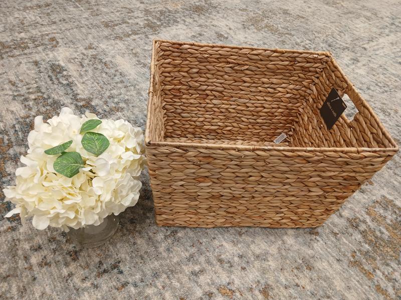 allen + roth Natural Baskets (10.5-in W x 11-in H x 10.5-in D) Natural ...