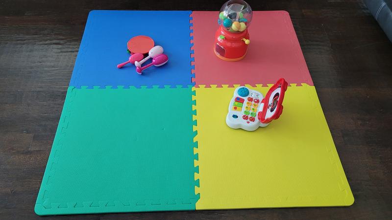 Project Source 2-ft x 2-ft Interlocking Multi Foam Square Indoor Puzzle ...