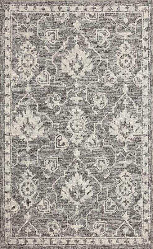 allen + roth Callaway 8 x 10 (ft) Tufted Wool Mocha Rectangular Indoor ...