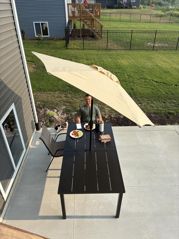 Style Selections Pelham Bay Stackable Black Metal Frame Stationary ...