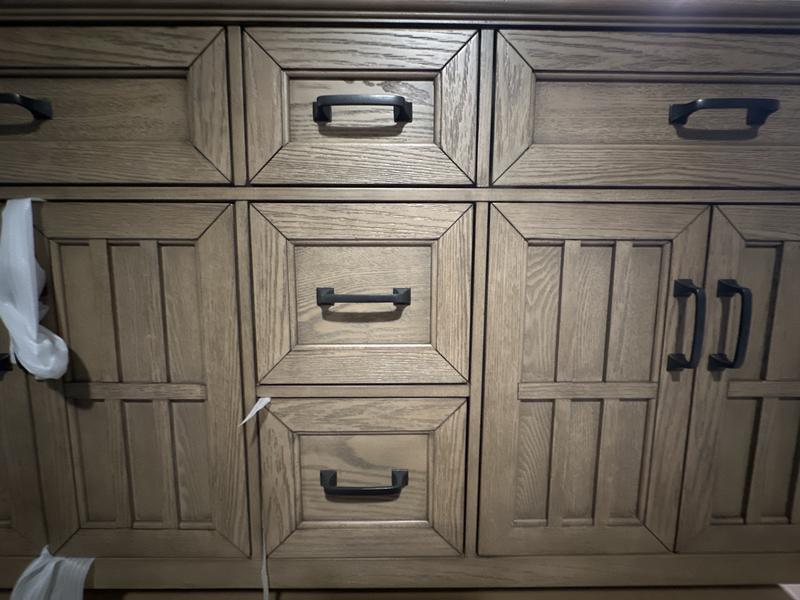 allen + roth Cantrell 60-in Oak Undermount Double Sink Bathroom Vanity ...