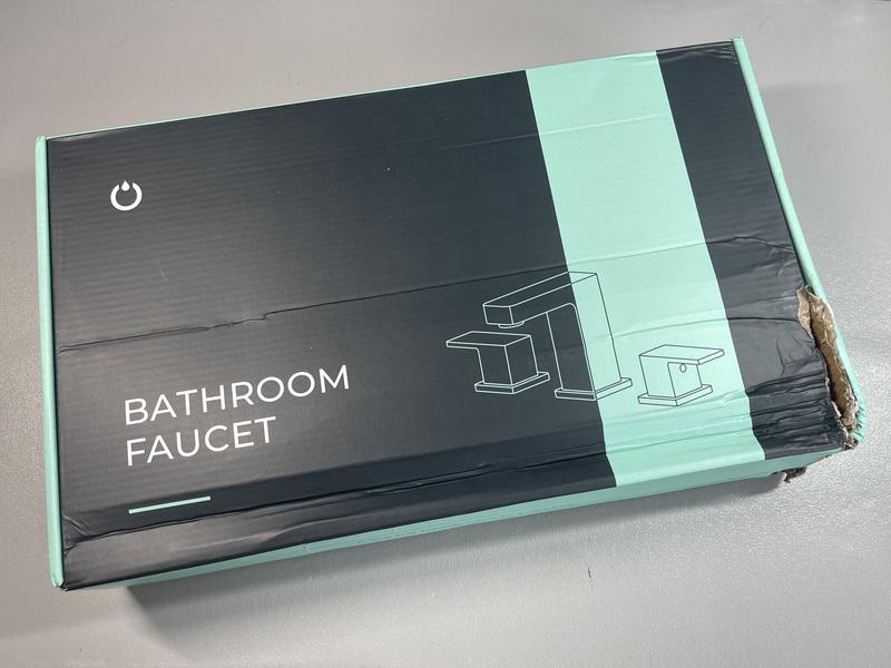 FURUISI Brushed Gold Widespread 2-Handle Bathroom Sink Faucet with ...