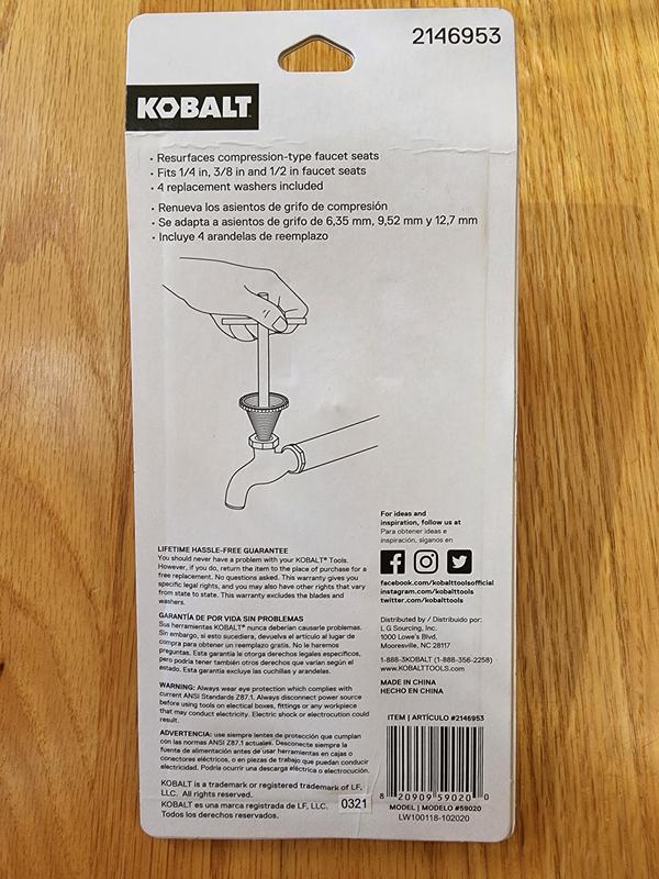 Kobalt Long-stem Faucet Reseater Kit 59020 at Lowes.com