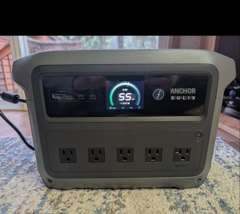 Anker SOLIX C1000X Gen 2, 1,024Wh 2000 -Watts Portable Power Station in ...