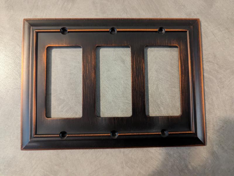 Brainerd Architectural 3-Gang Standard Size Bronze Matte Natural Fiber ...