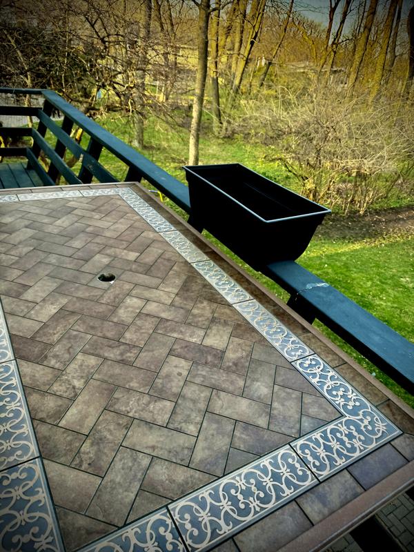 Style Selections Rectangle 23.78-in W x 11.93-in L Black Recycled ...