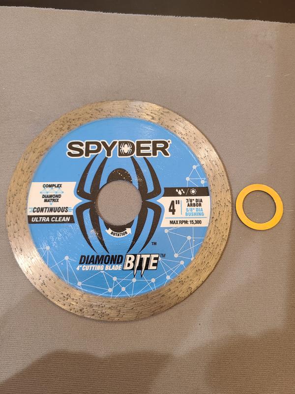 Spyder Diamond Bite 4-in Wet/Dry Continuous Rim Diamond Saw Blade 14100 ...