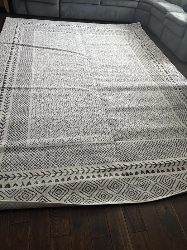 Livabliss Bahar 9 X 12 (ft) Beige Indoor Border Farmhouse/Cottage Area ...