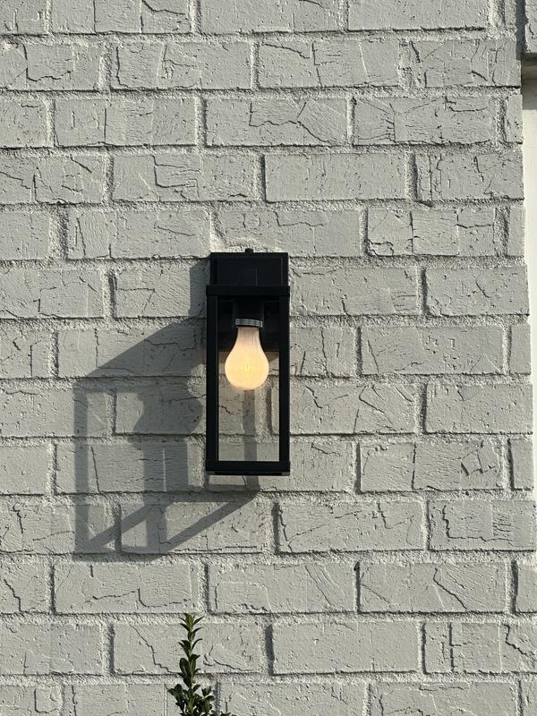 Project Source GAVIN 1 -Light 12.4-in H Matte Black Hardwired Dusk to ...