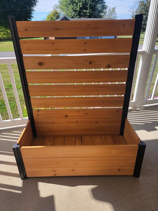Enclo Privacy Screens Concord 41-in W x 73-in H Wood Planter Box Cedar ...