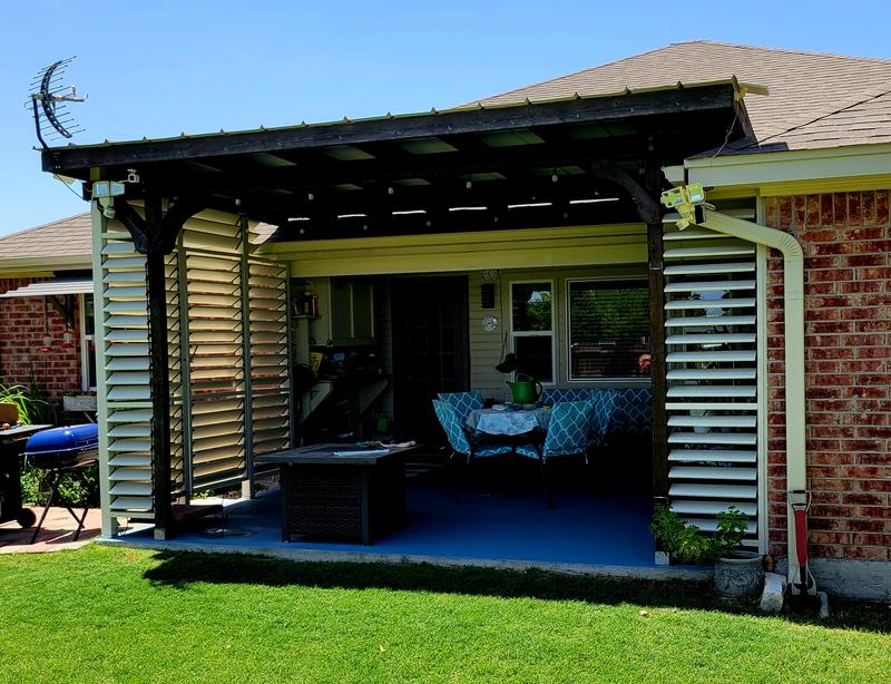 Pylex Black Metal Deck sunblind system in the Deck Accents department ...