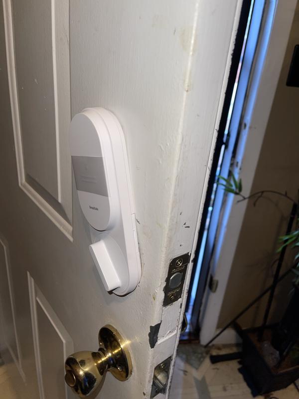 SimpliSafe Smart Lock White Smart Lock Electronic Deadbolt with Wifi ...