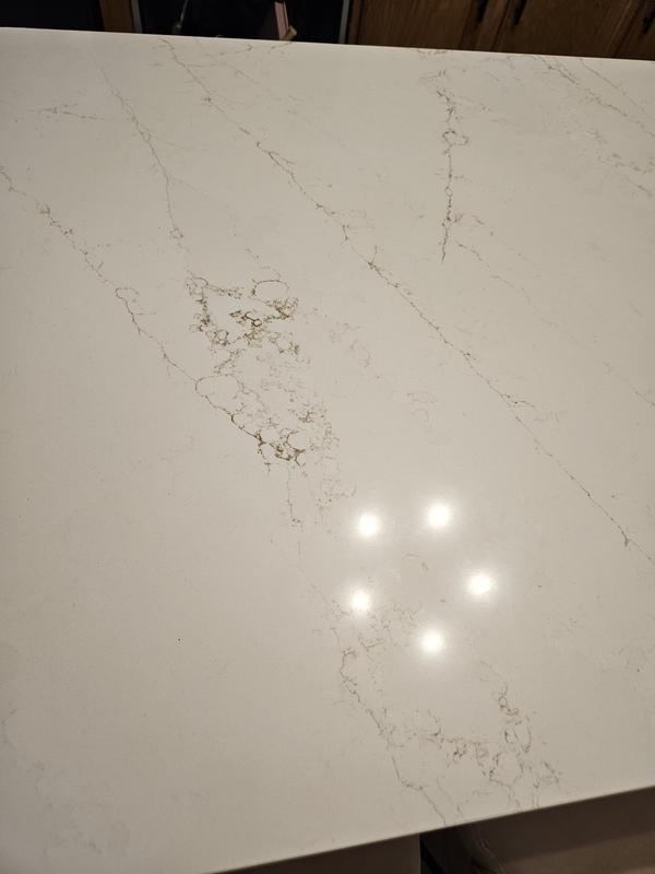 Silestone Ethereal Glow/Polished Quartz White Kitchen Countertop SAMPLE ...