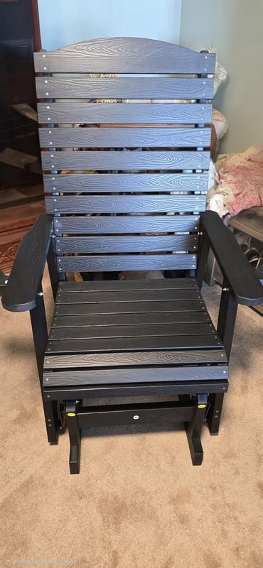 Fortune Candy 1 Person All-Weather Resistant Poly Lumber High Backrest ...