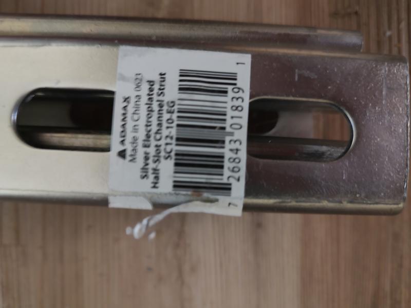 Adamax 10-ft 12-Gauge Electro-galvanized Half Slot Channel Strut SC12 ...