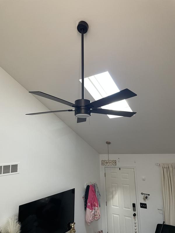Harbor Breeze Portlin 52-in Matte White Integrated LED Indoor Ceiling ...