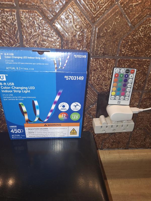 Utilitech Strip Light 96-in Usb Plug-in LED Under Cabinet Strip Light ...