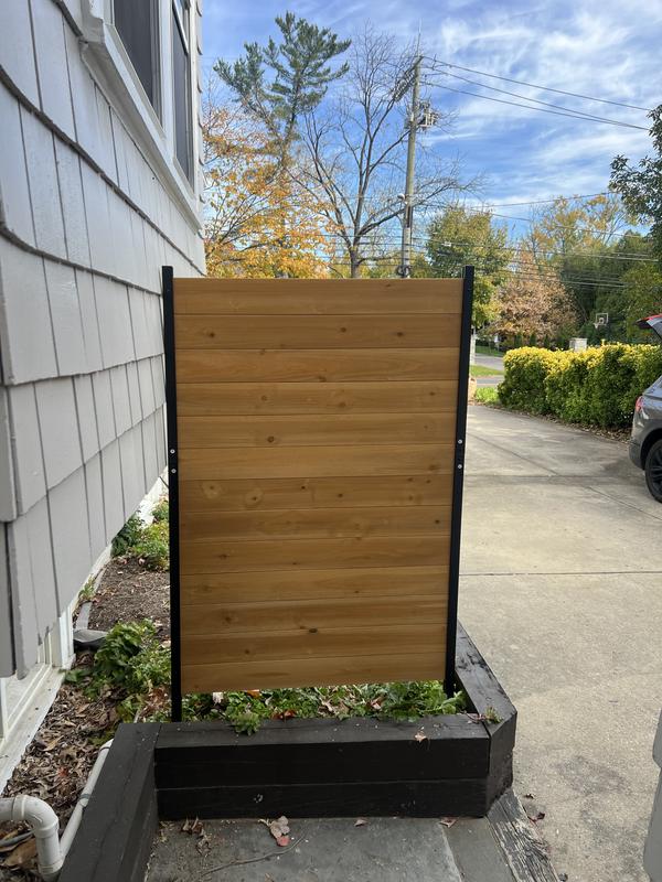 Enclo Privacy Screens No Dig Cedar 39-in W x 60.5-in H Cedar Concord ...