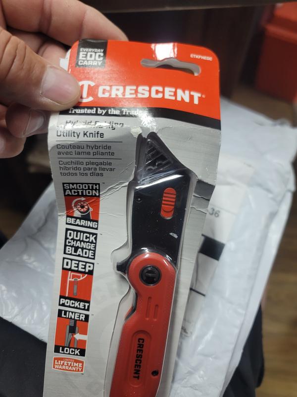 Crescent 0.5Mm 1-Blade Folding Utility Knife CTKFHEDC at Lowes.com