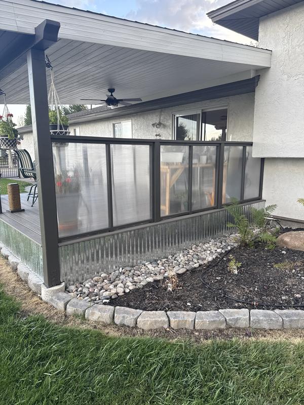 AmeriLux International MultiLite 4-ft x 8-ft Ribbed Clear Polycarbonate ...