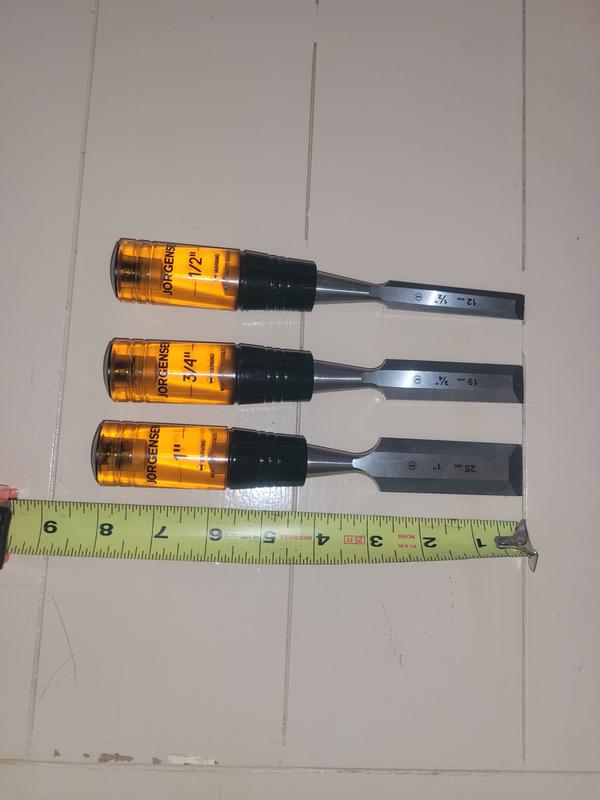 Jorgensen 3-Pack Woodworking Chisels Set 70510 at Lowes.com