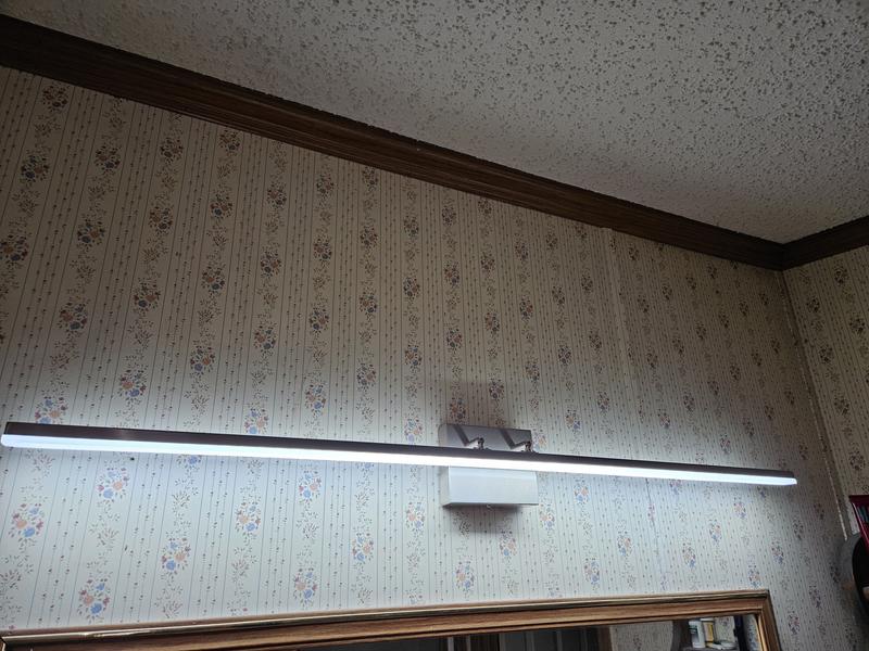 YANSUN 35.4-in 1 Light Nickel Integrated LED Modern/contemporary ...