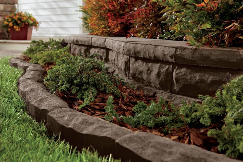 Oldcastle 4-in H x 12-in L x 7-in D Napoli Concrete Retaining Wall ...