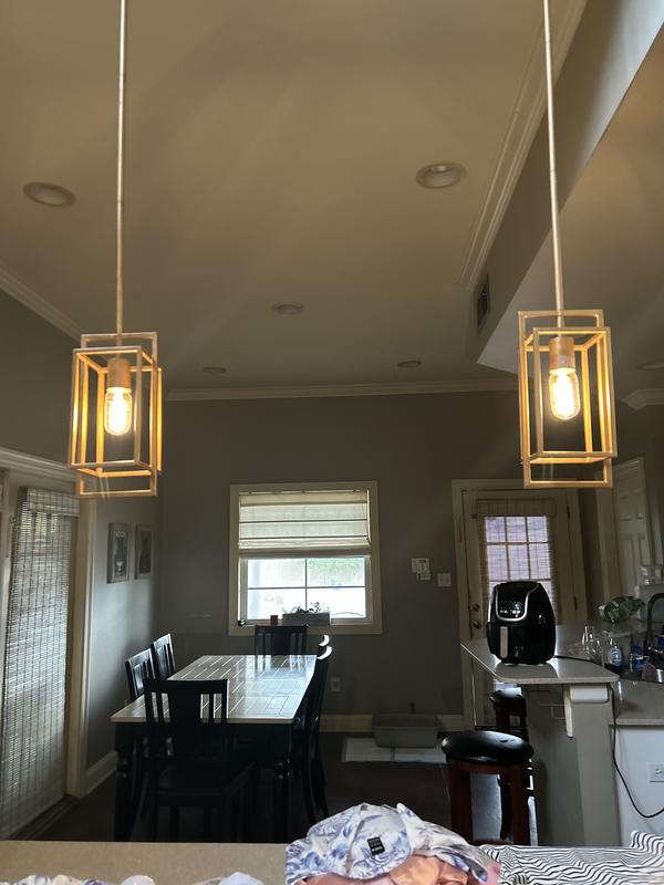 LNC Lucas 5-Light Brushed Brass and Black Candle 30-in Modern ...