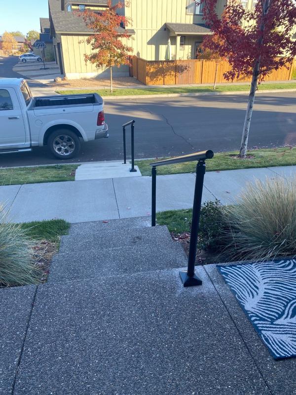 Wolf Handrail 1.9-in x 72-in Clay Painted Aluminum Interior/Exterior ...