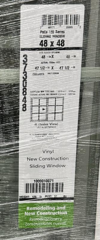 Pella 150 Series 71-1/2-in x 47-1/2-in White Exterior White Interior ...