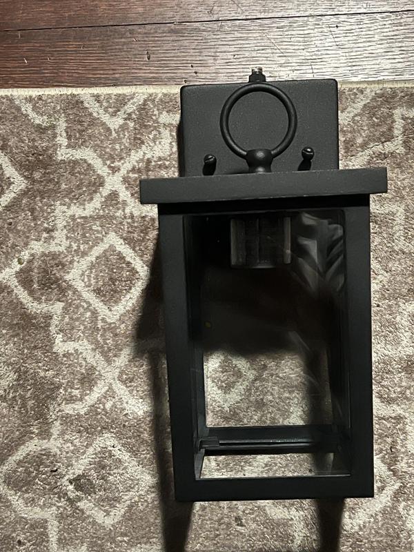 Project Source Clark 2 -Pack 1 -Light 10.375-in H Matte Black Hardwired ...