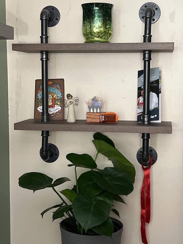 Shop allen + roth Allen + Roth Industrial Pipe Shelving Collection at ...