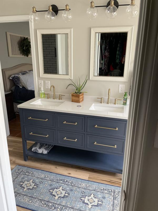 allen + roth A+R 30-IN WINDSOR BLUE VANITY at Lowes.com