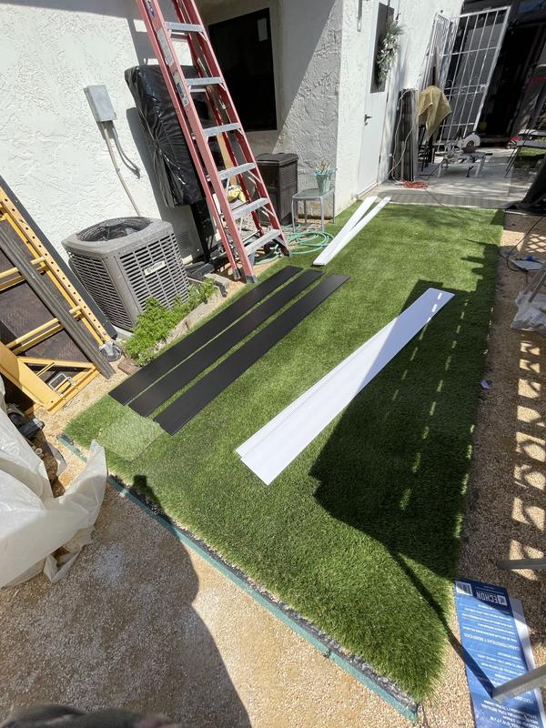 ECHON 7-5/16-in x 8-ft White Unfinished Beaded/Smooth PVC Shiplap Wall ...